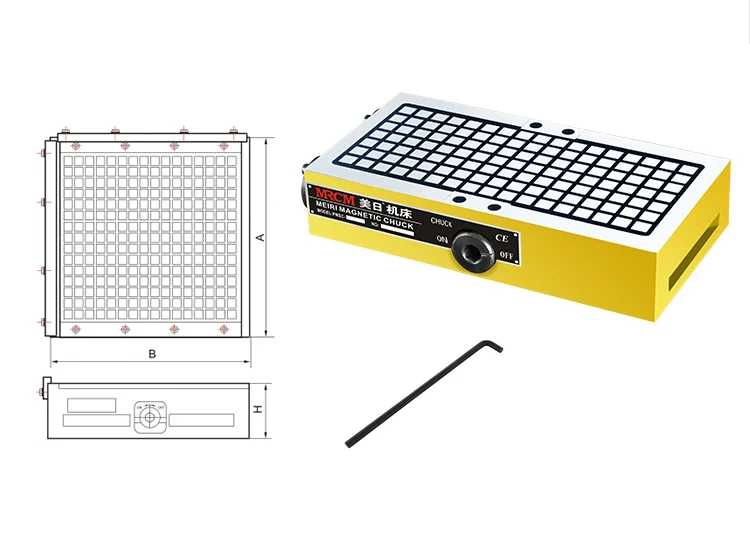 4080A Cnc Milling Machine Magnetic Table, Industrial Pneumatic Collet ...