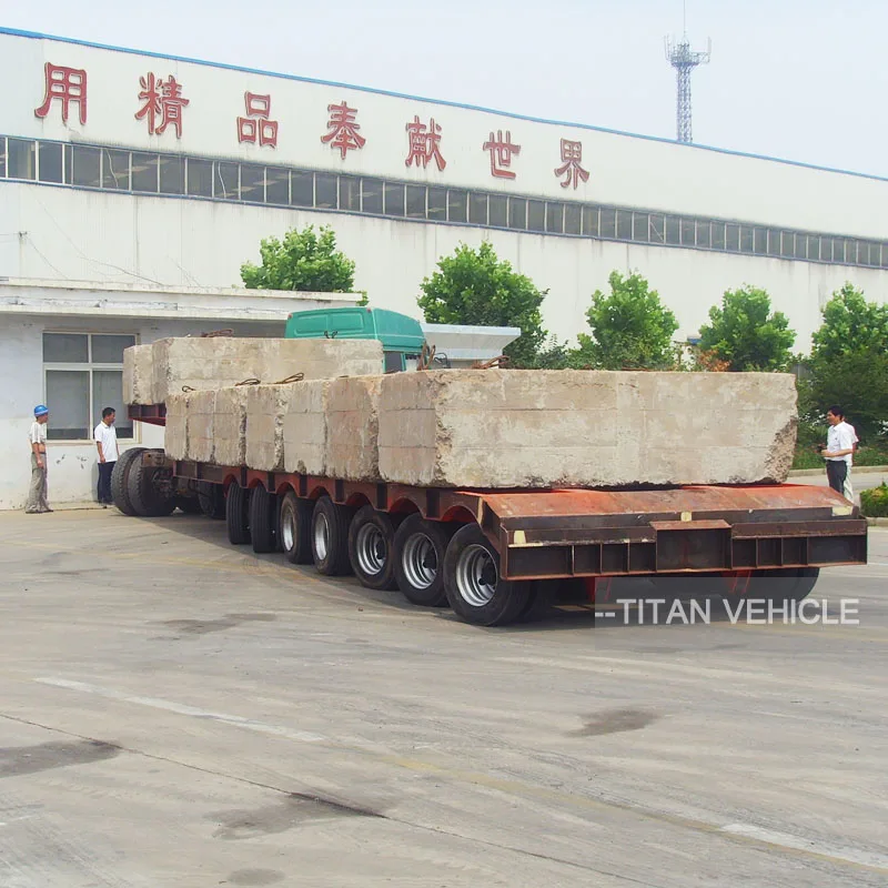7 Axle Lowbeds Trailer - Heavy Duty Flatbed Semi-trailer