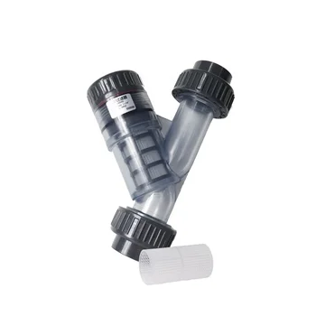 Transparent Pvc Plastic Y Type Filter Sediment Strainer - Buy Y Filter ...
