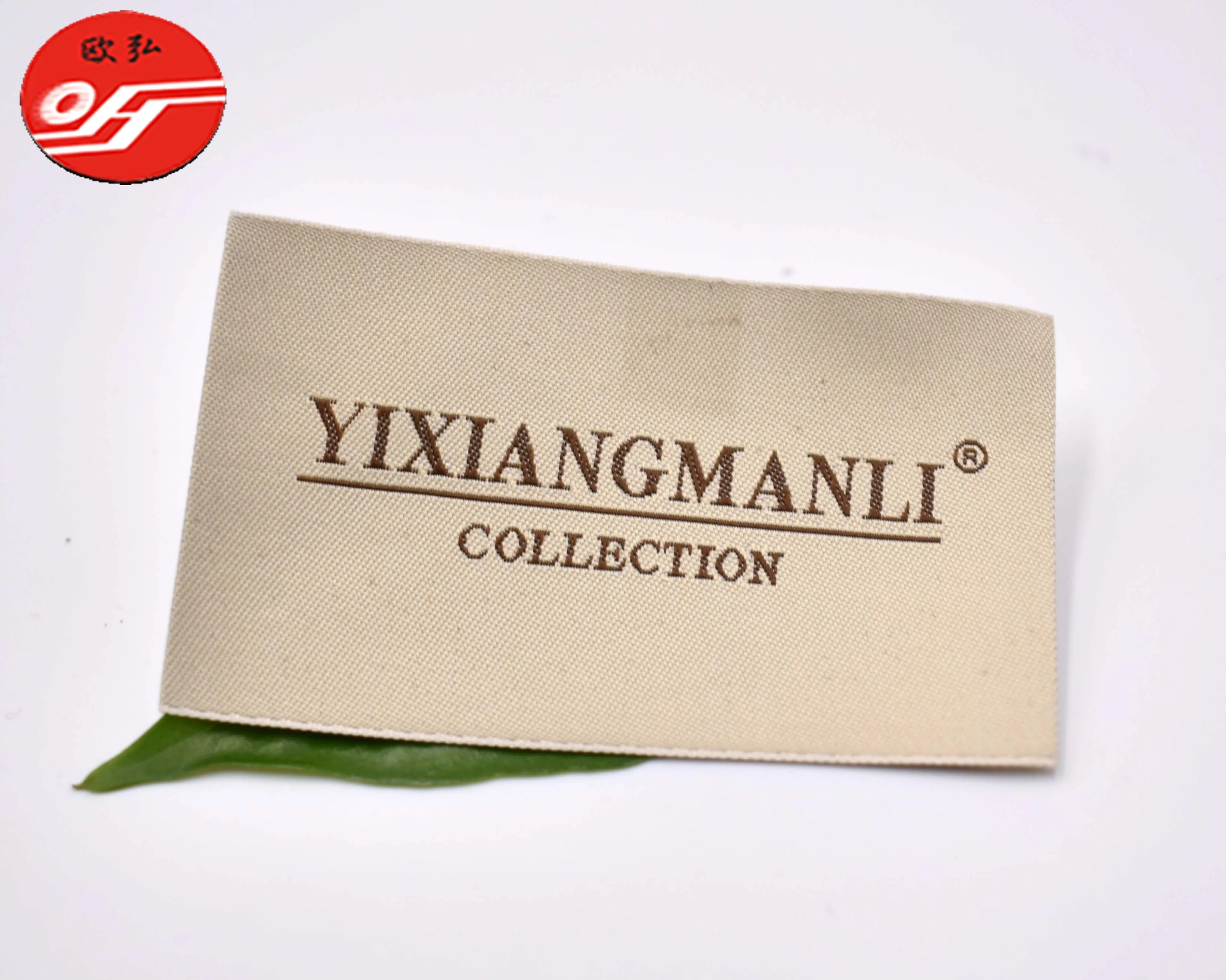 Personalized Custom Polyester Fabric Loop Fold Woven Label - Buy Loop ...