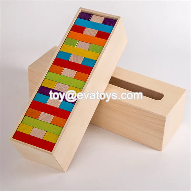 New Hottest Diy Stacking Wooden Tumbling Tower Blocks Game For Children ...