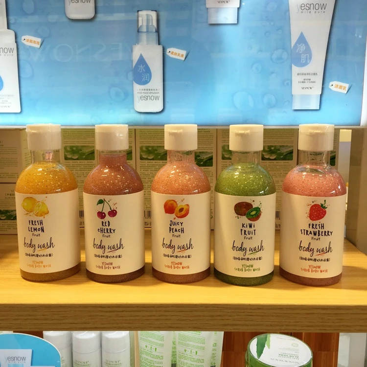 Yesnow Fruit Scrub Shower Gel Body Exfoliating Dead Skin Hydrating Clean Lasting Fragrance Skin ...