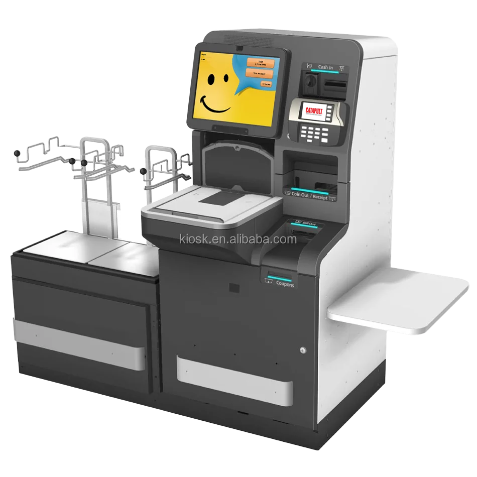 Retail Supermarket Touch Screen Self Checkout Payment Kiosk Terminal ...