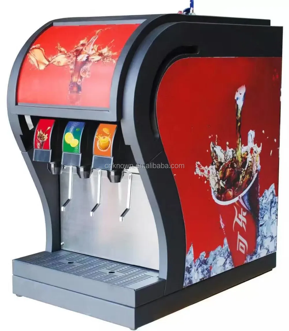 2024 100gp Carbonated Drinks Post Dispenser Mix Soda Fountain 3 Flavors Soda Water Dispenser ...