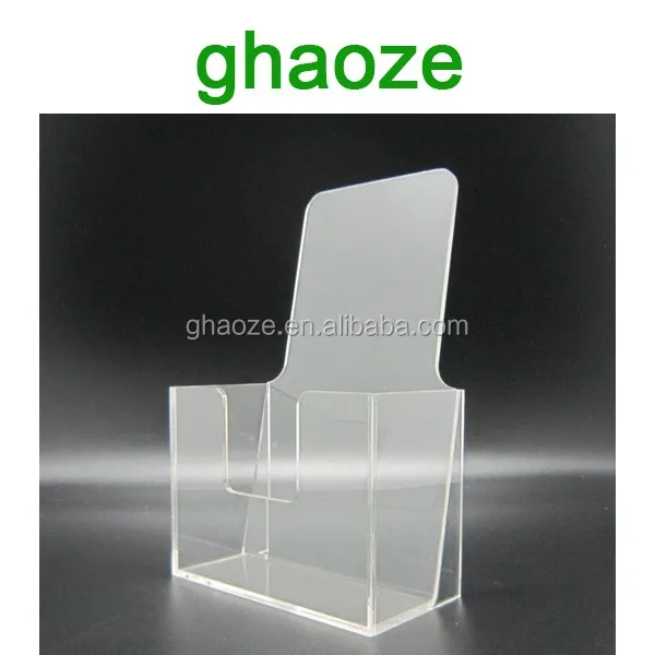 Wall Mount Document Holder Acrylic Display Racks A4 2 Tier Brochure ...