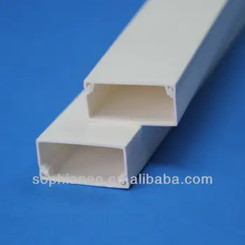 White Electrical Pvc Rectangular Plastic Ducting - Buy Rectangular ...