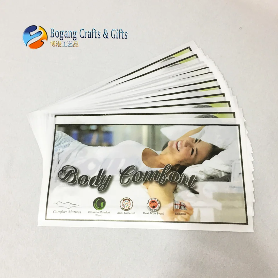 Normal Satin for Sewing Mattress Labels - Custom Stickers