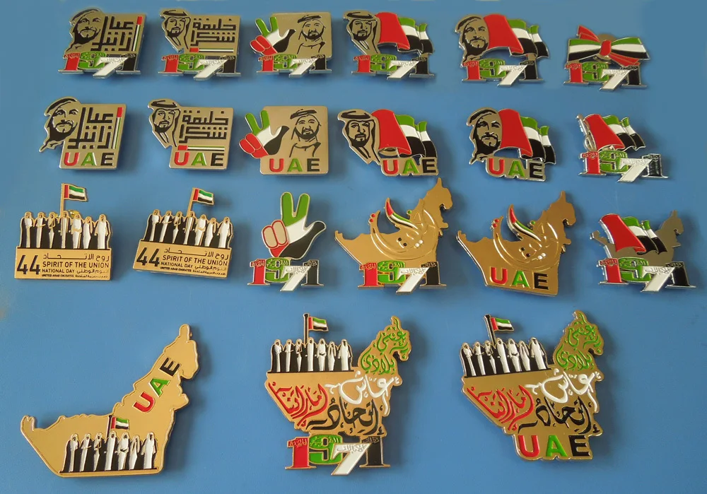 Magnetic Uae Eagle Flag Badge / Lapel Pin For National Day Souvenir ...