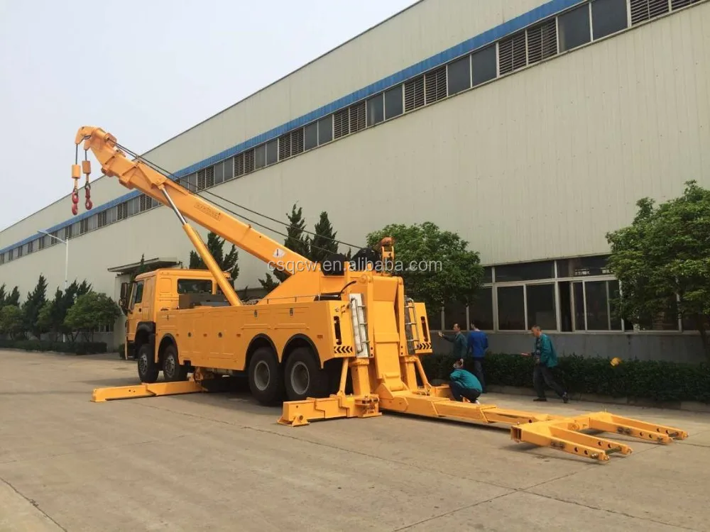 Heavy Duty 360 Degree Rotation 40 Ton Recovery Truck 40 Ton Wrecker Tow ...