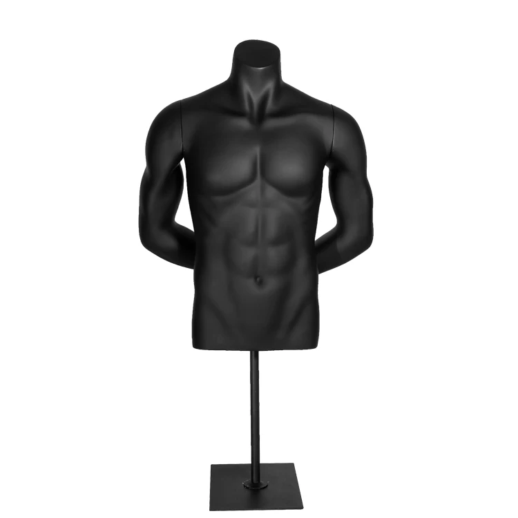 2021 Wholesale Fiberglass Window Display Male Upper Torso Mannequins