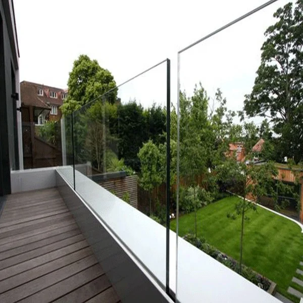Veranda Surface Mounted Glass Railing - Durable & Stylish