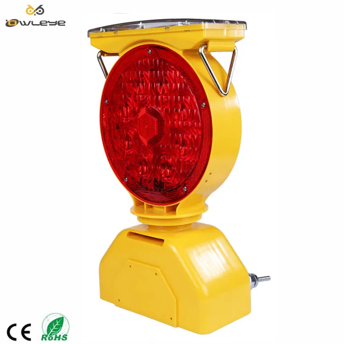 Road Construction Barricade Led Solar Beacon Lights Road Traffic Safety ...