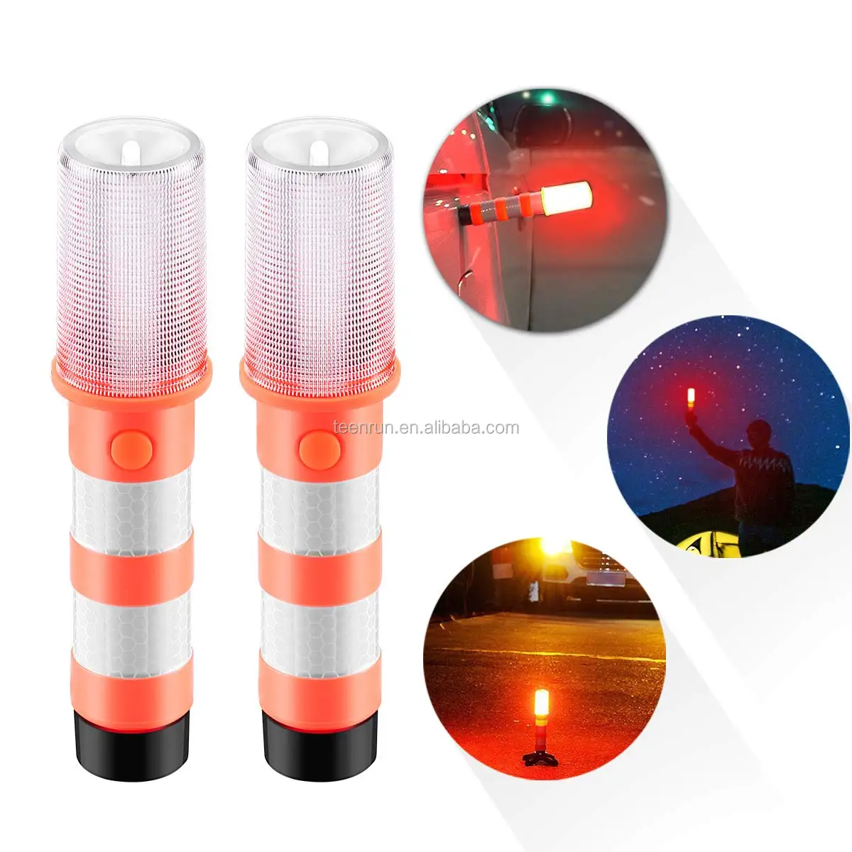 2 Pack Car LED Strobe Light - Daimei Traffic Safety Flares