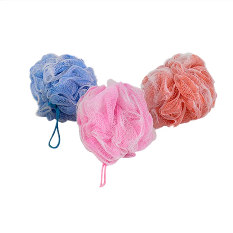 Colorful Flower Shape Pe Mesh Bath Luffa Shower Sponge - Buy Shower ...