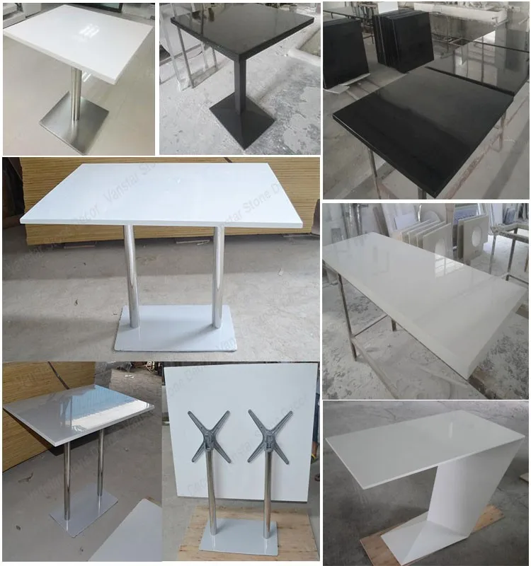 High Glossy Surface Bright White Rectangle Table Top - Buy Rectangle ...