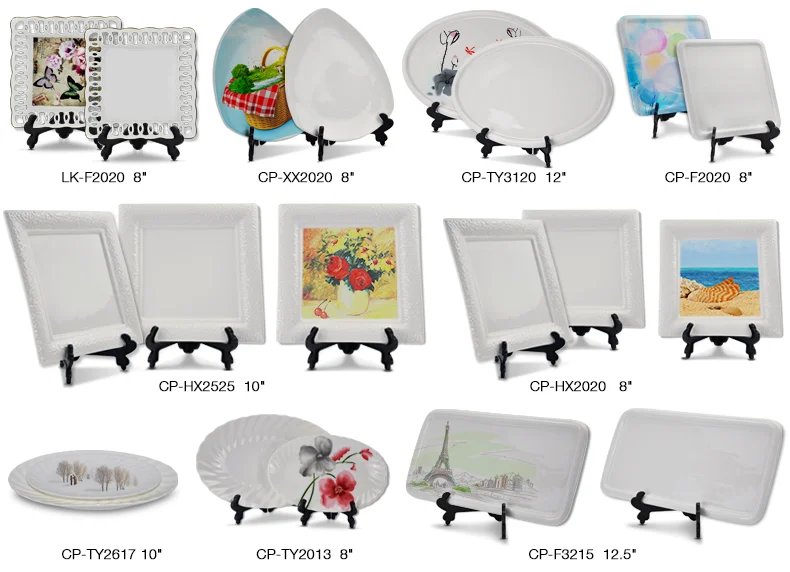8 Inch Sublimation Ceramic Plates - Customized & Sustainable