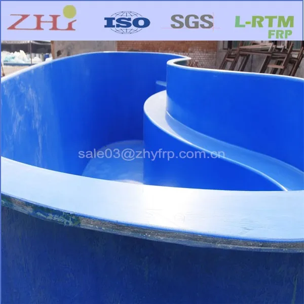 Deep Curved Preformed Fiberglass Pond (l5.6xw2.2xh1.3meter) - Buy ...