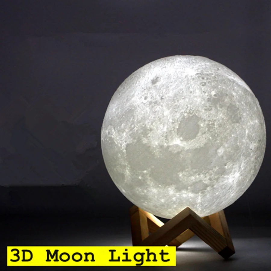 Overseas Hot Selling 8cm 15cm 20cm 3d Led Ball Moon Light - Buy Moon ...