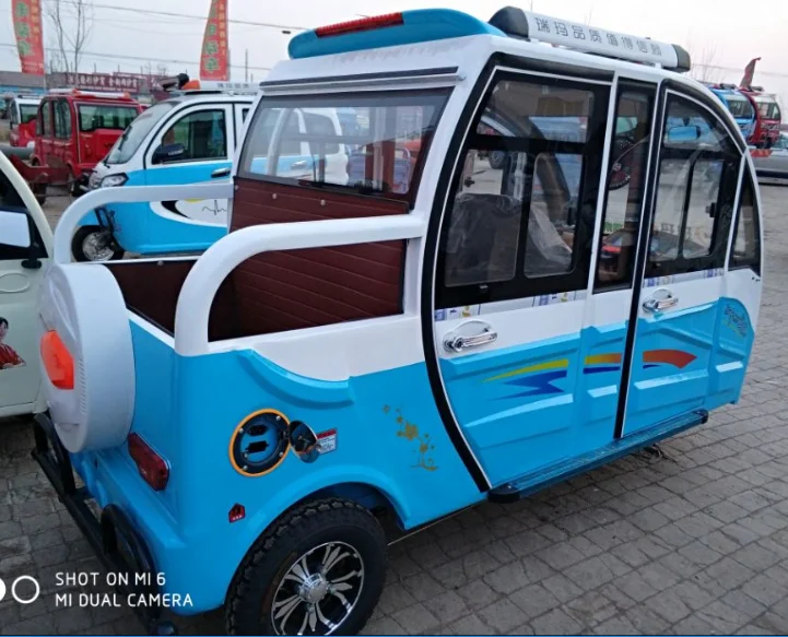 New Energy High/low Speed Solar Three Wheel Electric Tricycle Passenger ...