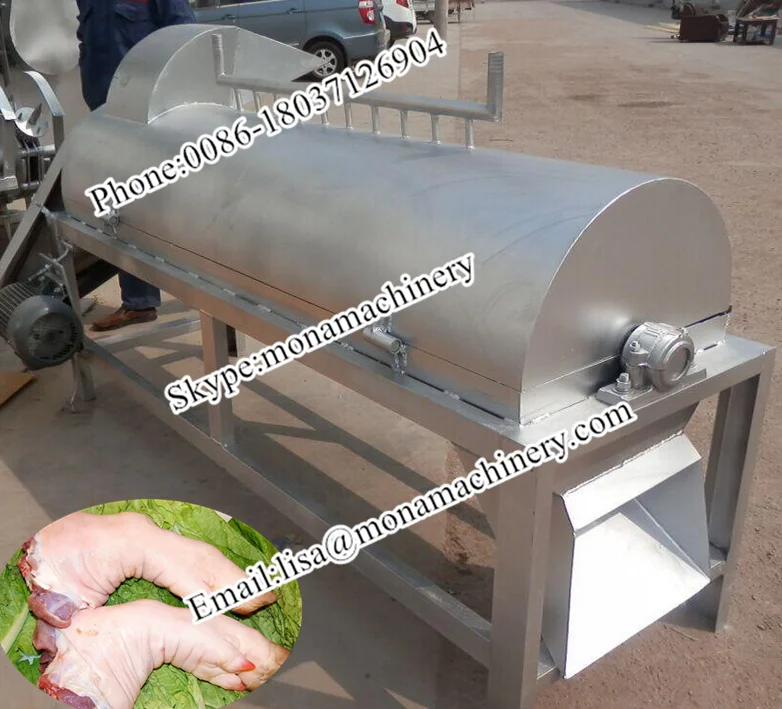 High Efficiency Animal Unhairing Machine/pig Trotter Unhairing With ...