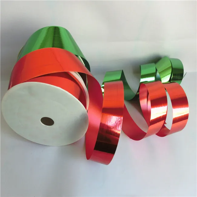 Christmas Decoration Plastic Metallic Ribbon - Buy Plastic Package ...