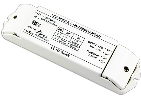 Push Dim Input Ac/dc12-230v Led Dimming Driver 0-10v 1-10v Led Dimmer - Buy Push Led Dimmer,1 ...