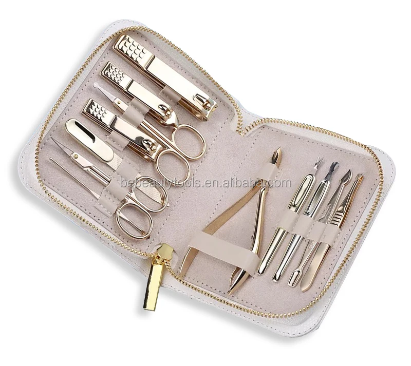 Germany Quality Luxury Golden Nail Care Tools Kit Best Gold Manicure ...