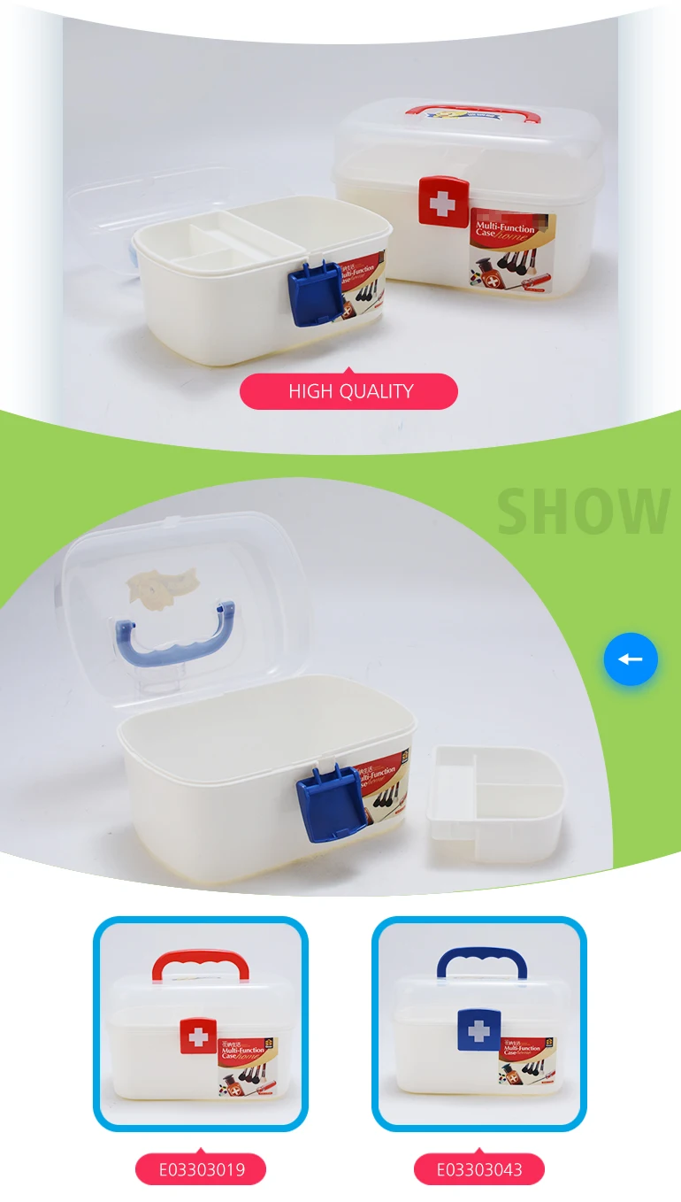 Durable Container Pharmacy Design Storage Tool Plastic Medical Box With ...