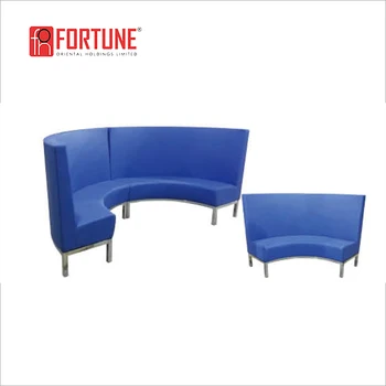Modern Royal Blue Restaurant Corner Booths Round Booth Seating Design ...