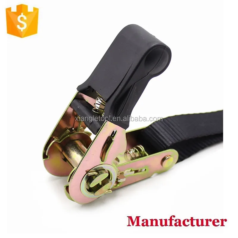 25mm 1500lbs Quick Release Rubber Ratchet Lock Belt Tie Down Straps ...
