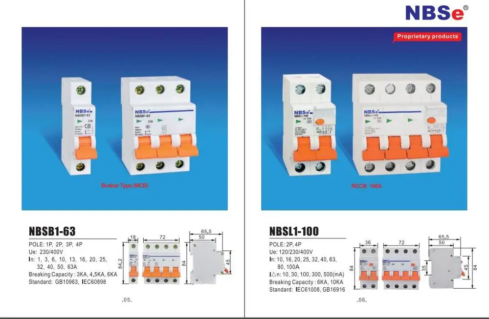 Hot Selling 6ka Nbs1-63 Busbar Connection 6 To 63a Miniature Circuit ...