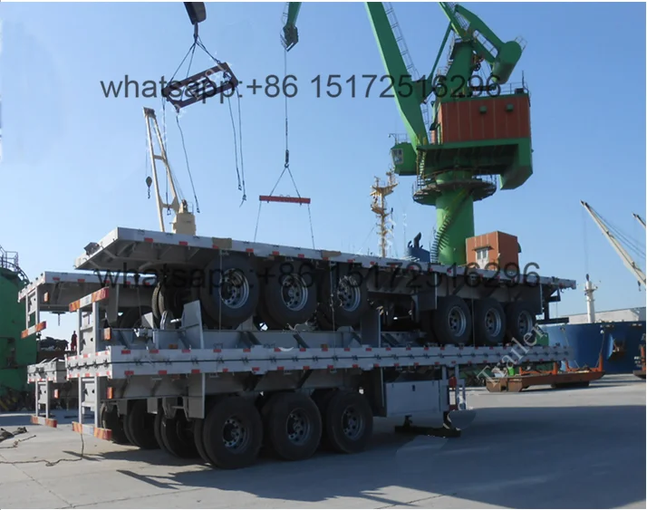 3 Axles Extendable Low Bed Trailer - 50 Tons Capacity