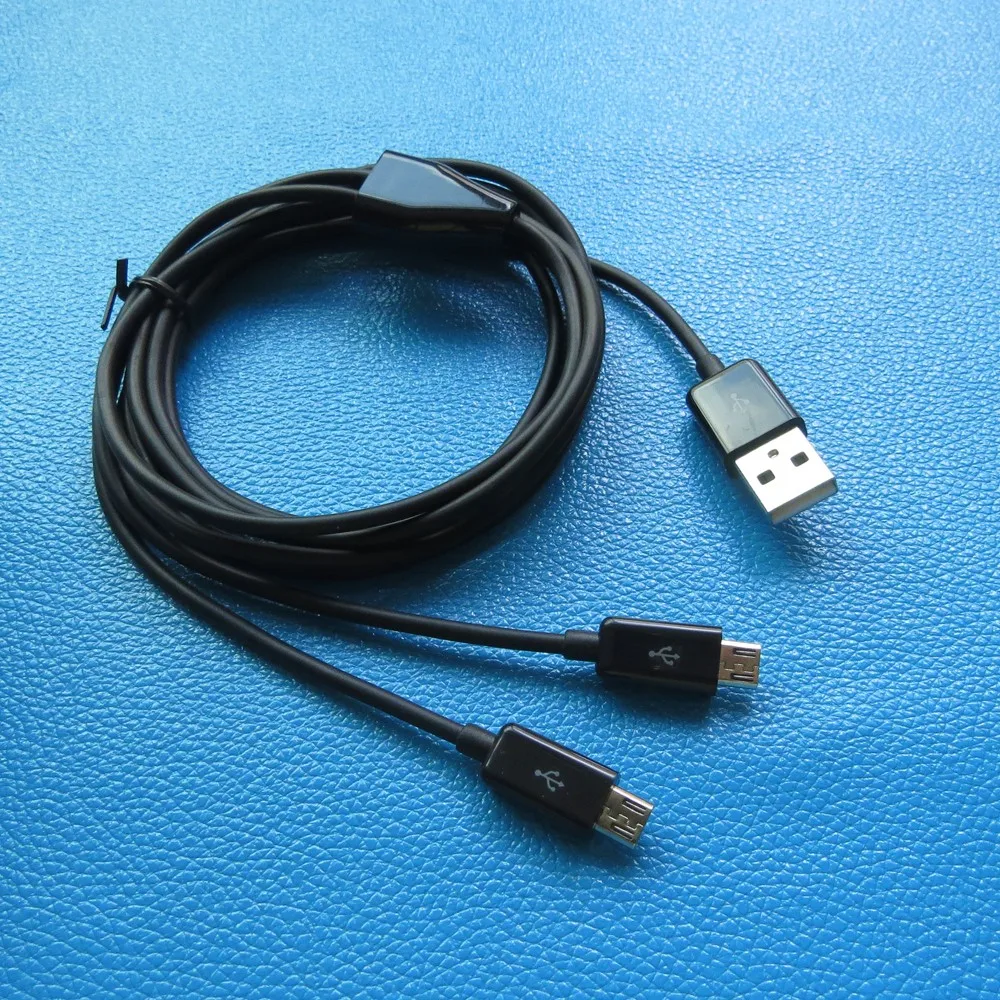 24awg 2meter 6ft Dual Micro Usb Splitter Cable Power 2 Micro Usb ...