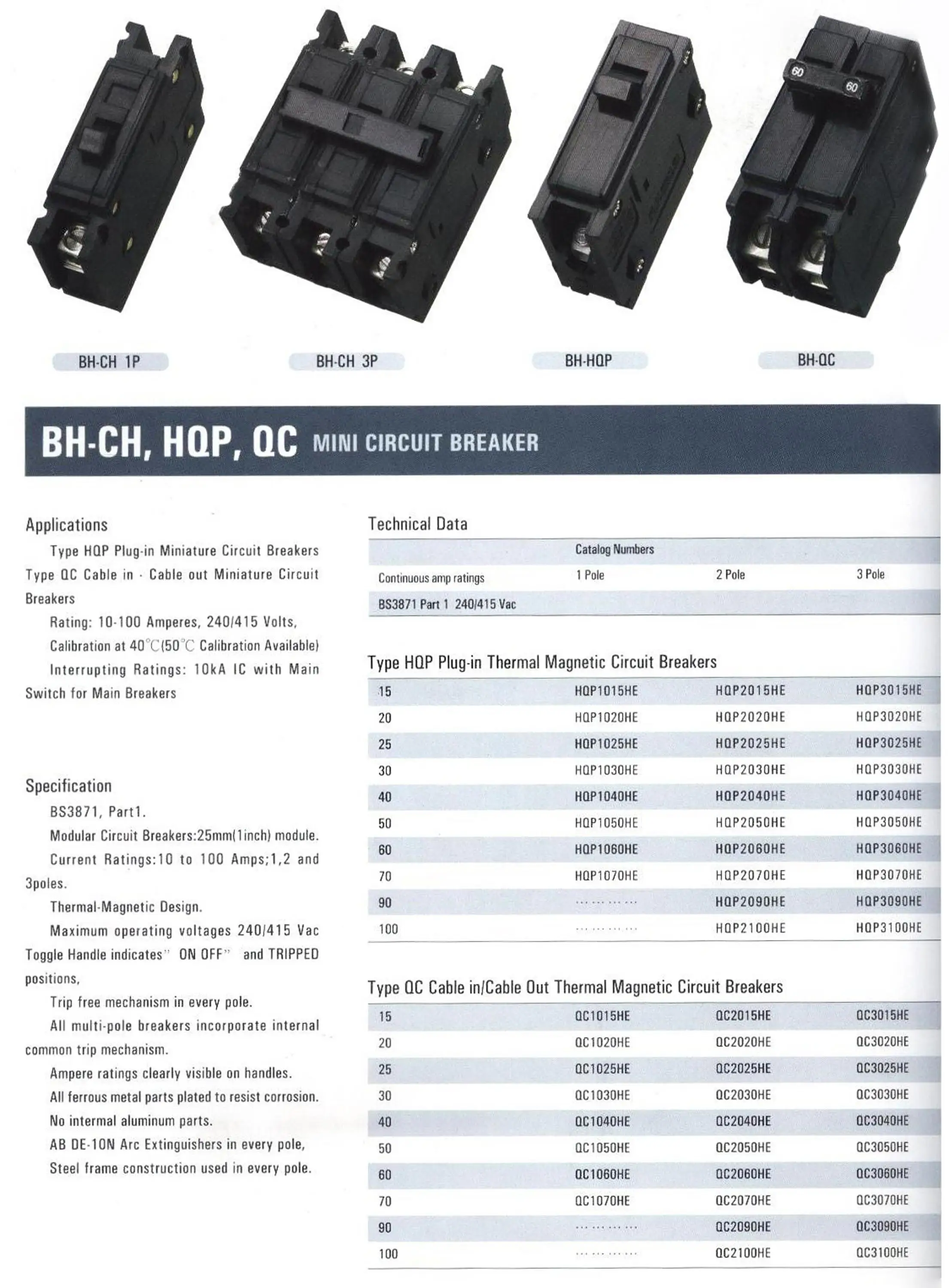MCB YUANKY Electrical 1P QC C100 Mini Circuit Breaker Mcb 100a| Alibaba.com