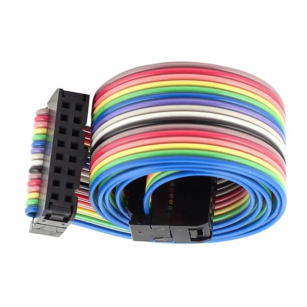 2.54mm Pitch 16p 16 Wire Female To Female Idc Flat Ribbon Cable - Buy ...