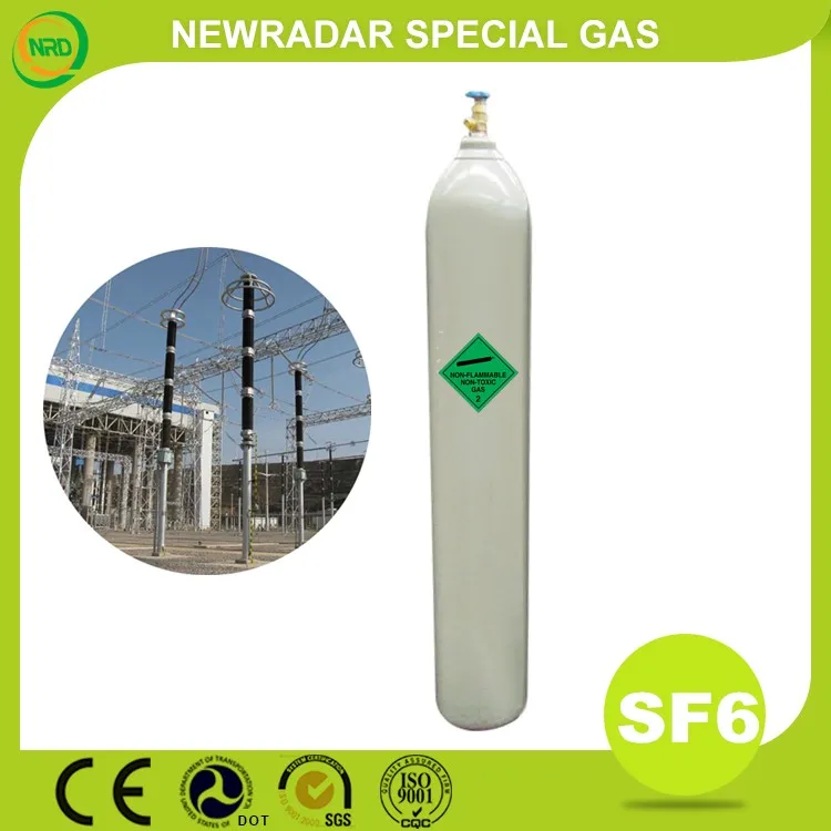10 Kg of 99.99% Pure SF6 Gas in a 10 Liter Cylinder