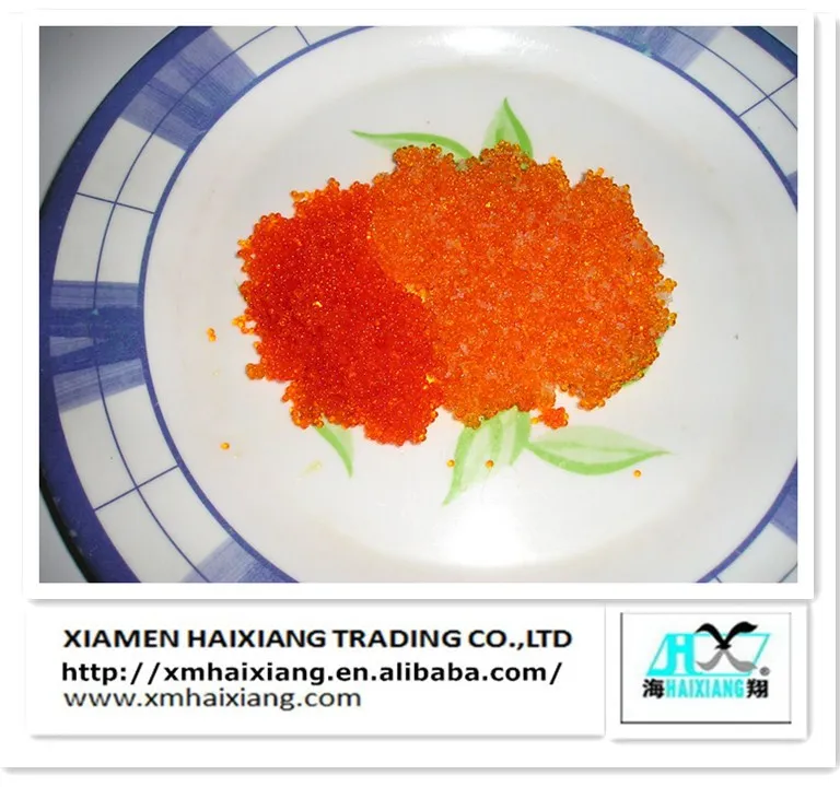 Frozen Seasoned Flying Salted Fish Roe - Buy Frozen Flying Fish Roe ...