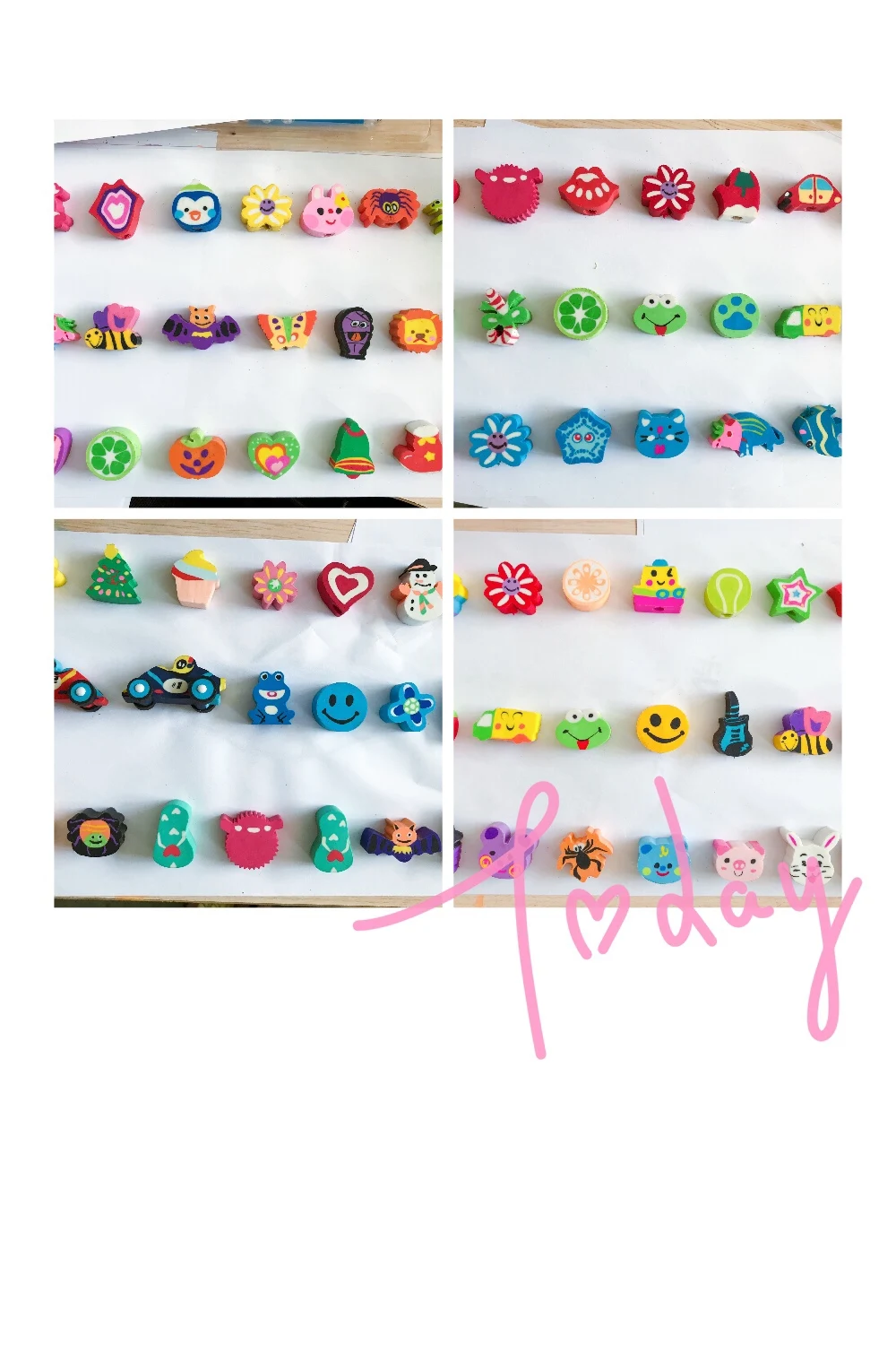 Cheap Promotional 2D Eraser with Different Shapes and Colors