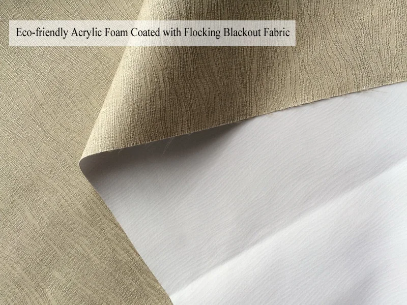 Jacquard Pattern Acrylic Backing 3 Pass Blackout Fabric for Hotel ...