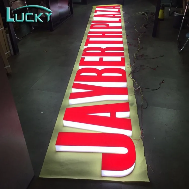 Advertising Background Wall Luminous Letter Led Luminous Word Sign ...