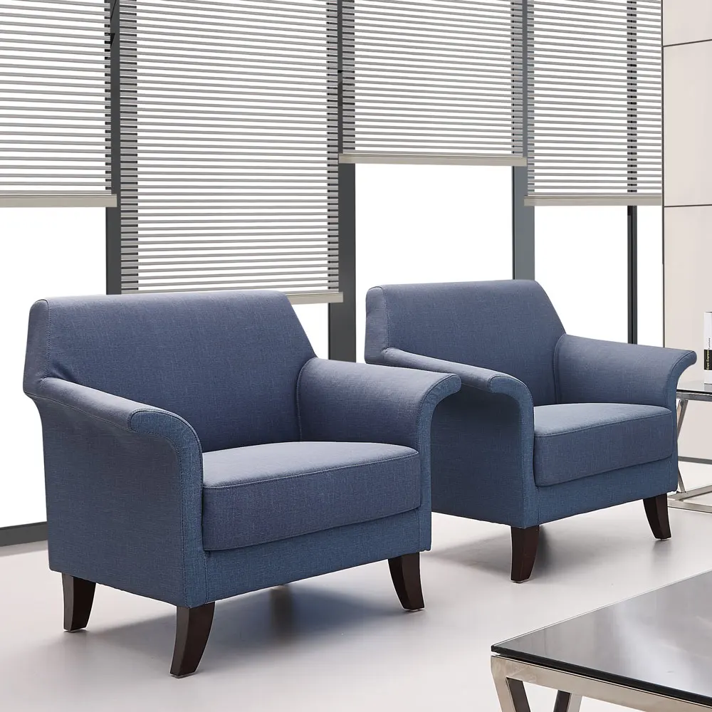 Simple Luxury Faux Leather Office Reception Sofa Set - Buy Office ...