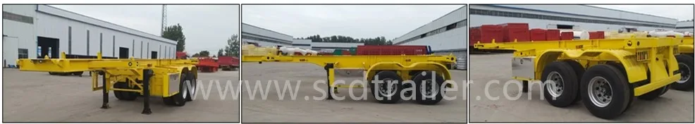 2axle 7.2m 20 Feet Container Trailer - Skeletal Frame Truck