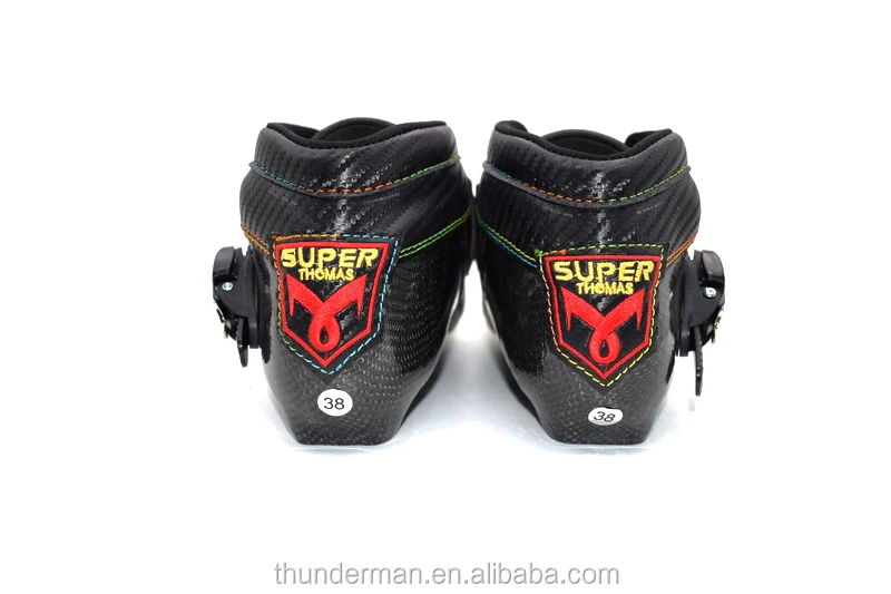 Full Carbon Fiber Leather Roller Inline Racing Speed Skate Shoes Upper ...