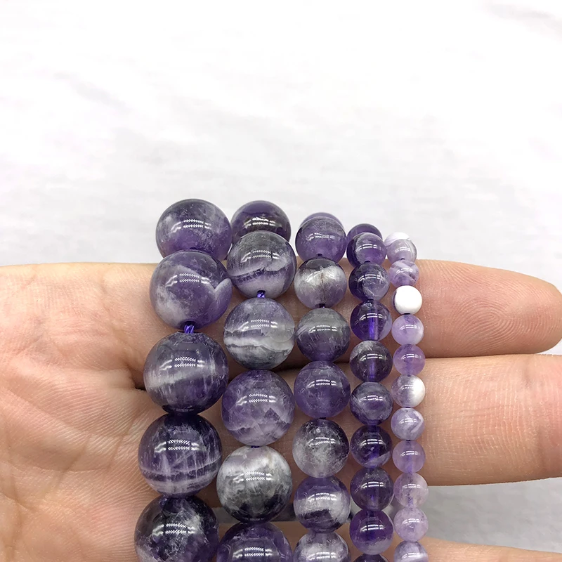 Natural High Quality Dream Amethyst Quartz Beads Gemstones Natural ...