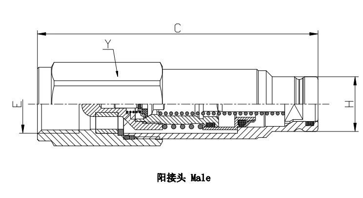 7246777/6672960 Flat Face Hydraulic Quick Coupling For Skid Steer ...