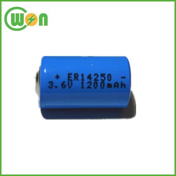 Er14250 3.6v 1200mah 1/2aa Lithium Battery Er14250 - Buy Lithium ...