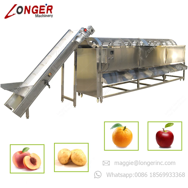 Kiwi Grading Citrus Fruit Lemon Sorting Machine - 2.2kw