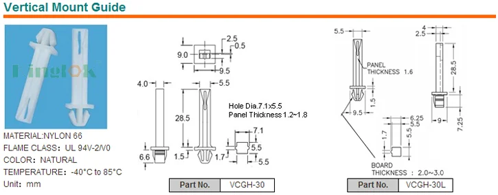 Supeior Vertical Installation Card Guide Vcgh-31 - Buy Pcb Card Guides ...