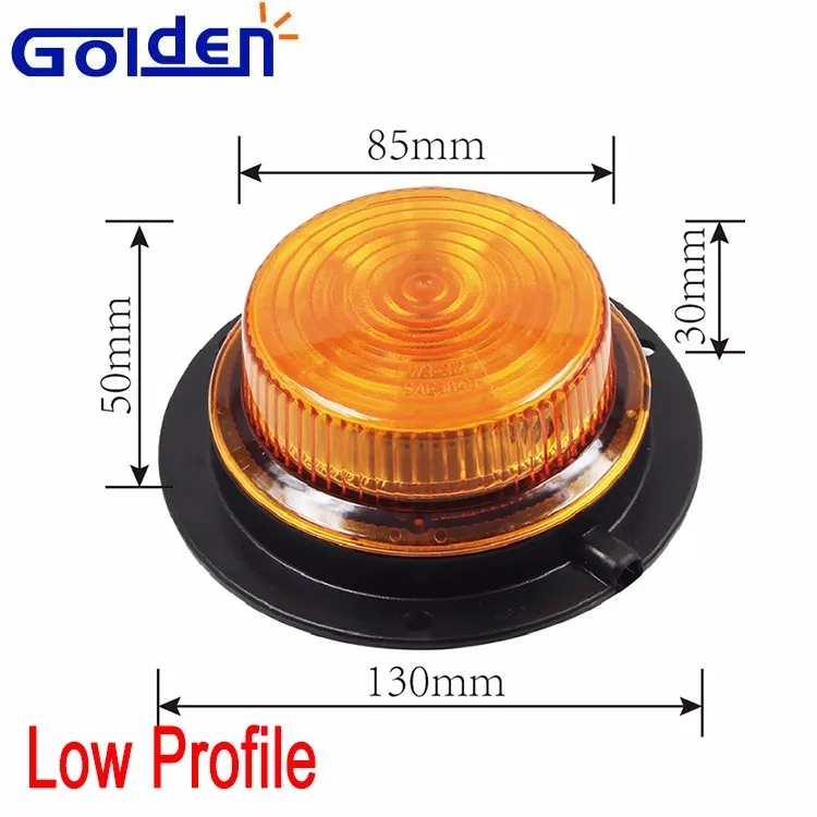 Purple Hazard Led Rotating Mini Flashing Beacon Light With Magnet Mount ...