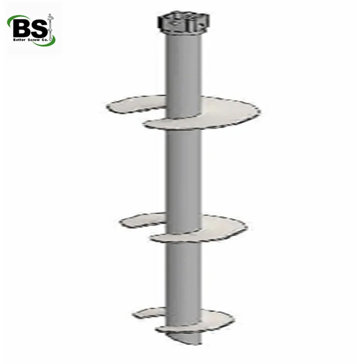 Solid Foundation Square Shaft Helical Piers - Buy Helical Piers,Helical ...